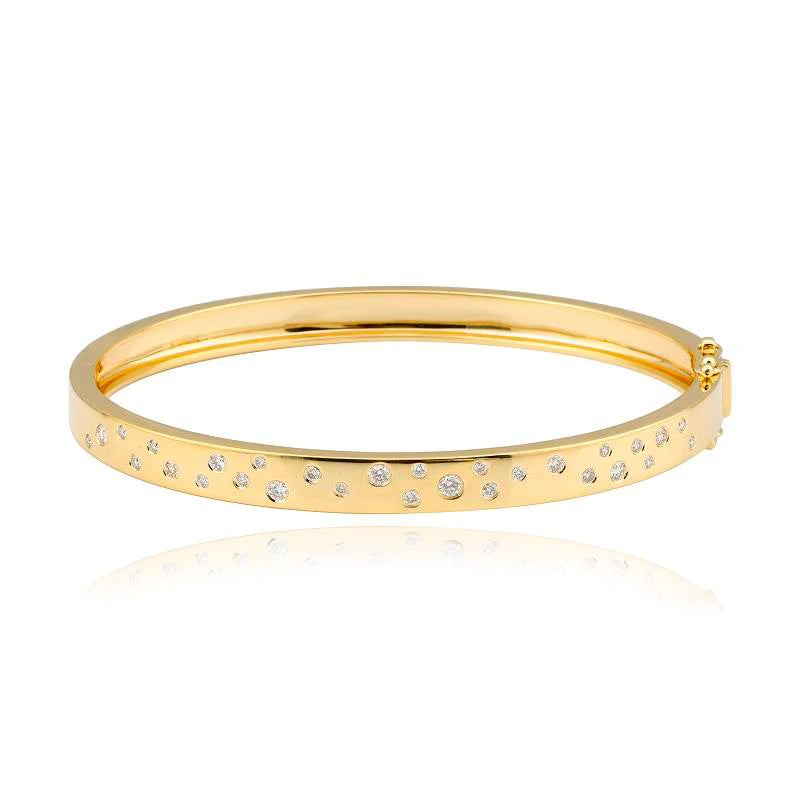 Scattered Diamond Bangle – Honeybee Collection